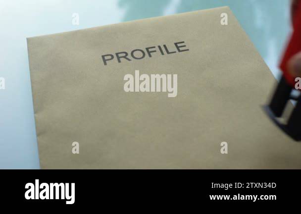 Dossier profile Stock Videos & Footage - HD and 4K Video Clips - Alamy