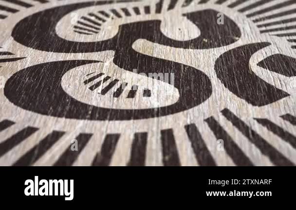 Brahman / Om - Hindu Symbol On Wodden Texture. Ideal For Your Hinduism ...