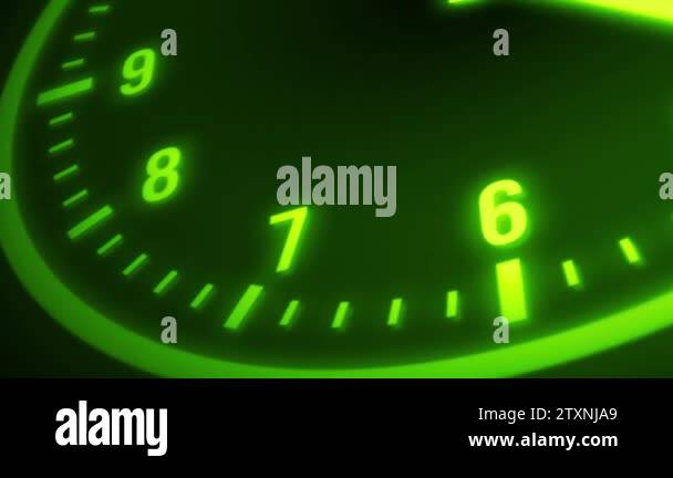 Numerical Clock Time Lapse Background Loop/ 4k animation of a black and ...