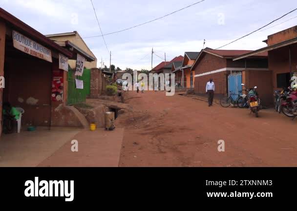 Road traffic in the Kicukiro district of Kigali, the capital of Rwanda ...