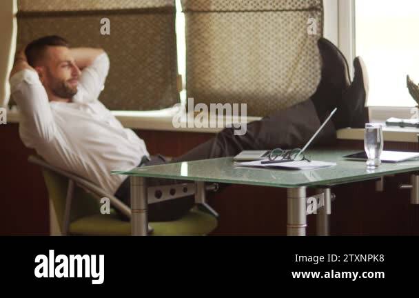Boss day. Office hierarchy, supervisor. Young confident male ...