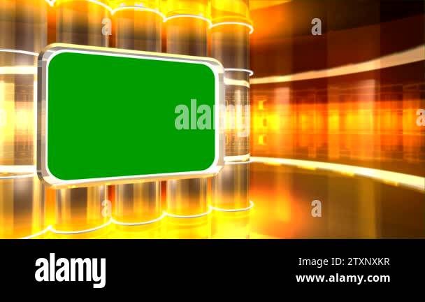 Virtual Studio Background Loop with Monitor Wall Stock Video Footage ...