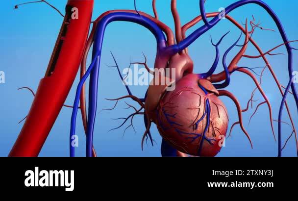 Artery and heart, Human heart model, Human Heart Anatomy, Contraction ...
