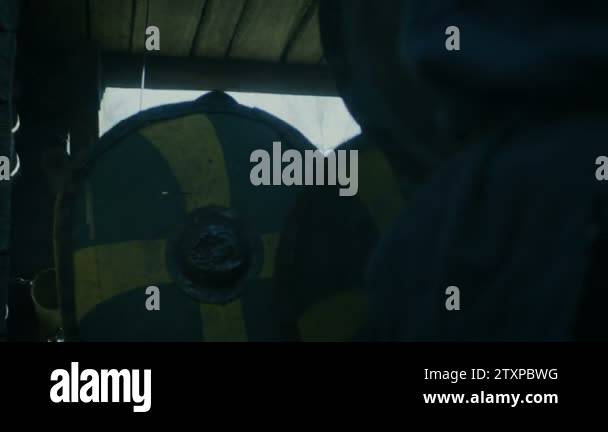 Large-Scale Medieval Battle Reenactment. Violent Tribe of Warriors Run ...