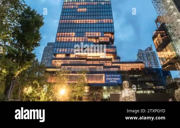 Front view of King power Mahanakhon tower, the tallest building in ...
