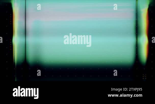 abstract multi color realistic screen glitch flickering, analog vintage ...