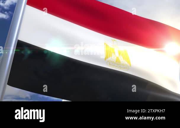 Waving flag egypt animation Stock Videos & Footage - HD and 4K Video ...