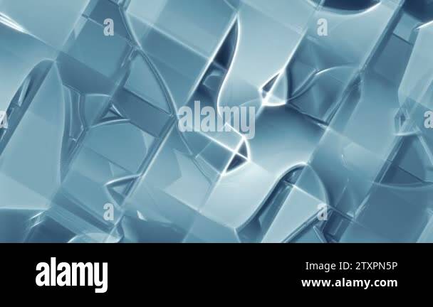 Blue Glass 2 // 4k Glossy 3D Texture Video Background Loop. An organic ...