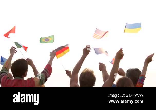 People waving flags different Stock Videos & Footage - HD and 4K Video ...