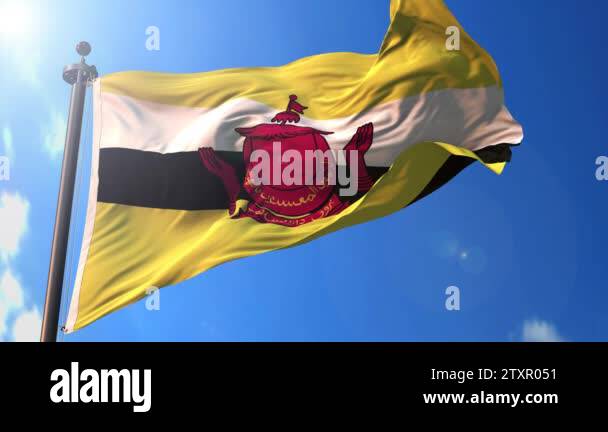 Brunei animated flag in wind Stock Videos & Footage - HD and 4K Video ...
