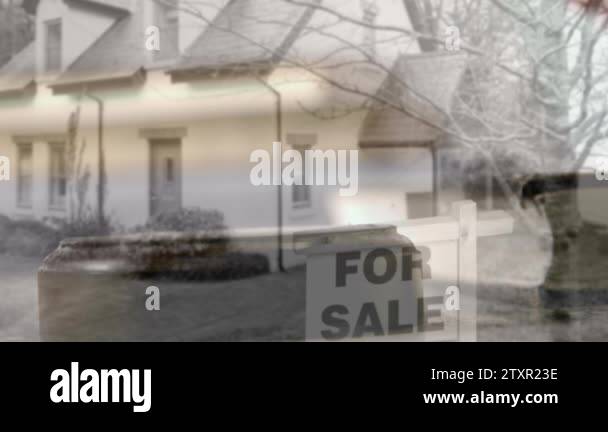 Digital composition of House against falling court gavel animated ...