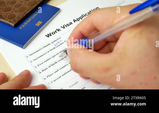 Work visa application form Stock Videos & Footage - HD and 4K Video ...
