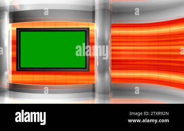 Virtual Studio Background Loop with Monitor Wall Stock Video Footage ...