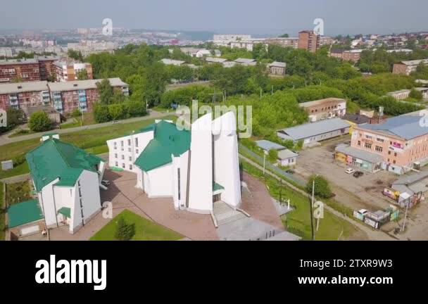 Russia, Irkutsk - July 27, 2018: Cathedral of the Immaculate Heart of ...