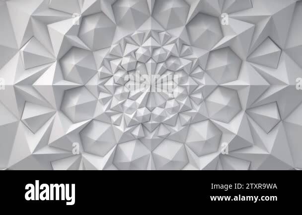 White Geometric Triangle Wall waving background. Seamless Loop 4K UHD ...