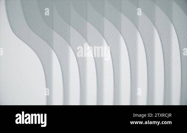Wavy white lines on paper. Abstract animation of paper texture with ...