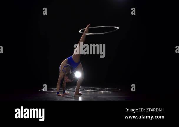 Gymnastic exercises hula hoop Stock Videos & Footage - HD and 4K Video ...