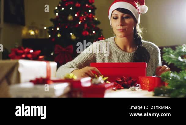 Hand opens christmas gift package Stock Videos & Footage - HD and 4K ...