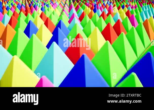 Modern colored pyramids, great design for any purposes. Technology ...