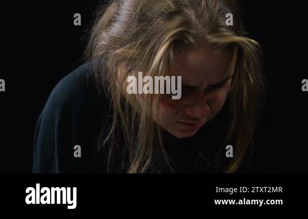 Cruel man grabbing wife, intimidating victim with punishment, terror at ...