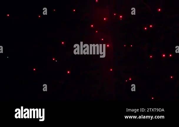 Impressive Firework Flashes. Bright flashes of exploding firework ...