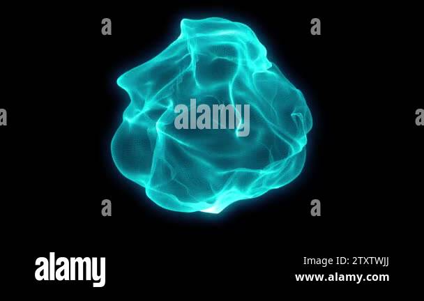 Organic Plasma Sphere Background Loop/ 4k animation of an abstract ...