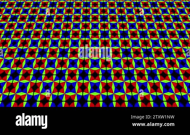 Graphic 2D video pattern that tilts up and moves, composed of designs ...