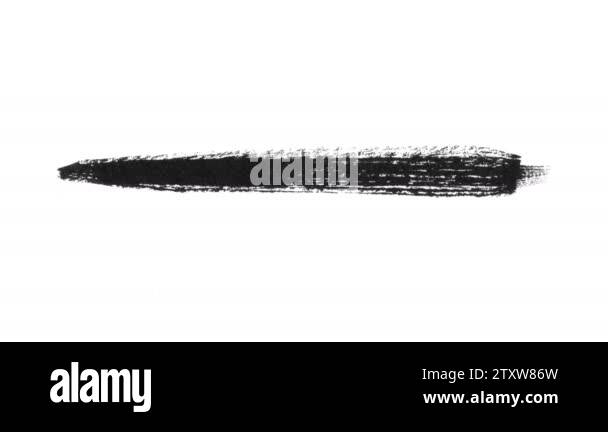 Ink Brush Stroke Set whit Alpha channel. Perfect for motion graphics, digital composition ...