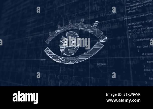 Cyber security key icon project creating. Abstract concept of ...