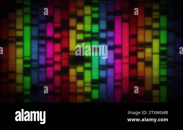 Graphic Equalizer With Glow Bars Background Vj Loop/ 4k animation of an ...