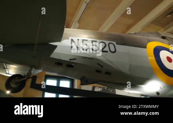 Gloster Sea Gladiator old airplane in National War Museum, Fort St Elmo ...