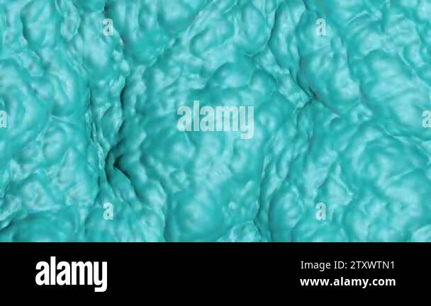 turquoise wave surface. animated background. 3d render Stock Video ...
