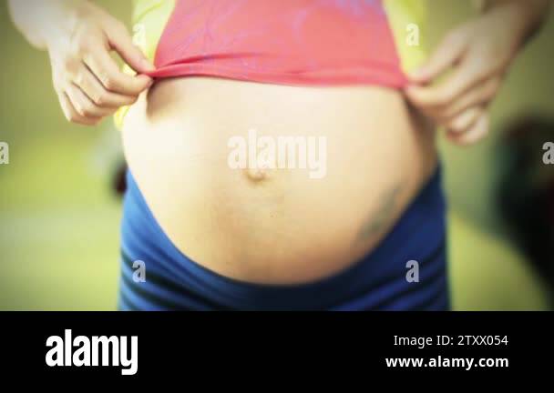 Pregnant belly pregnant woman Stock Videos & Footage - HD and 4K Video ...
