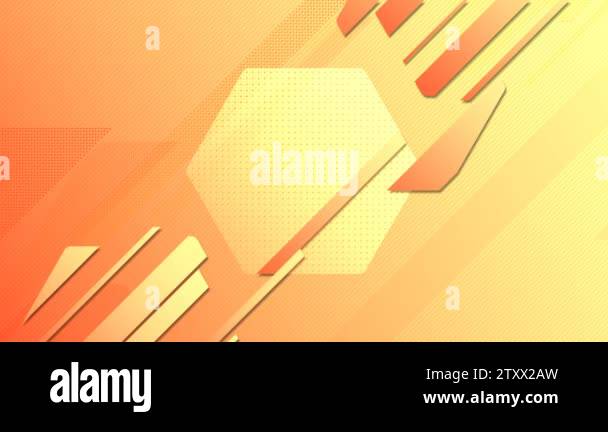 Reveal of Geometric hexagon badge. Motion graphics. 3D render loop ...