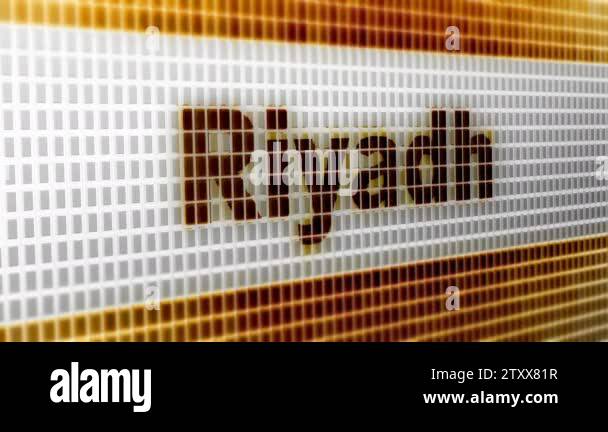 "Riyadh" on the Screen. 4K Resolution. Encoder Prores 4444. Great ...