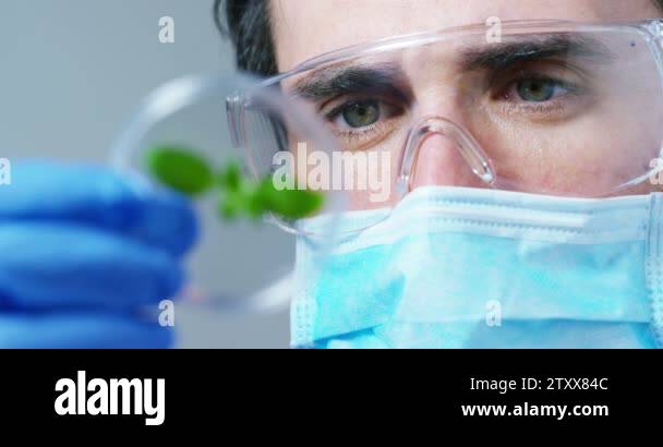 biometric of a scientist with futuristic graphics and holography with ...