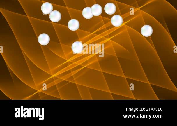 Wavy abstract gold background with falling pearls, luxurious fantasy ...