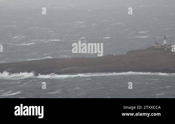 Unusual view of Neist Point with Lighthouse on the Isle of Skye during ...