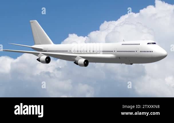 Aviation air flight plane flying passenger jet Stock Videos & Footage ...