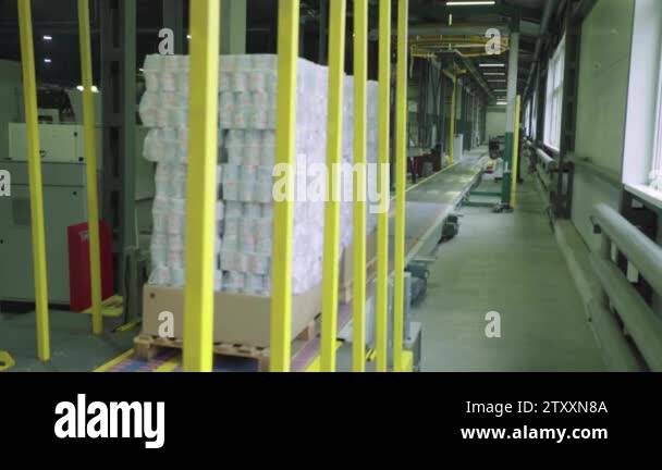 Working conveyor in paper mill Stock Videos & Footage - HD and 4K Video ...