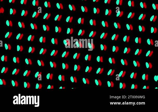 Graphic 2D video pattern with wave effect, which rotates to the right ...