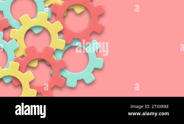 rotate cogs gear motion background Stock Video Footage - Alamy