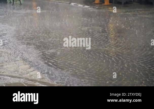 Rain water flowing on road Stock Videos & Footage - HD and 4K Video ...