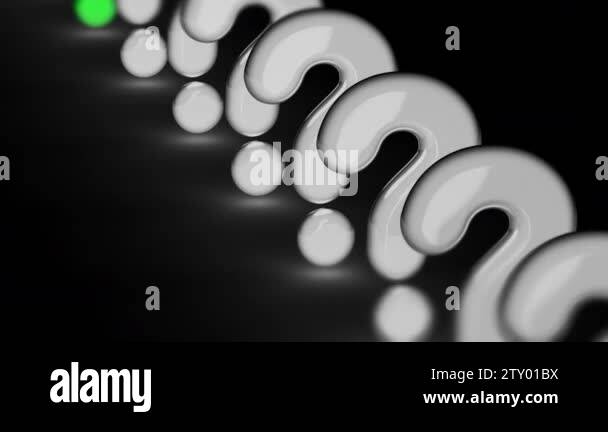 Question mark. Looping footage has 4K resolution. Prores 4444 Stock ...