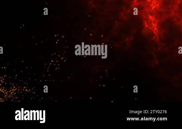 Beautiful abstract seamless loopable background. Burning red sparks ...