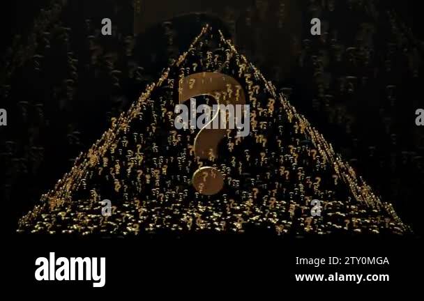 Pyramid of Question marks episode 2 Stock Video Footage - Alamy