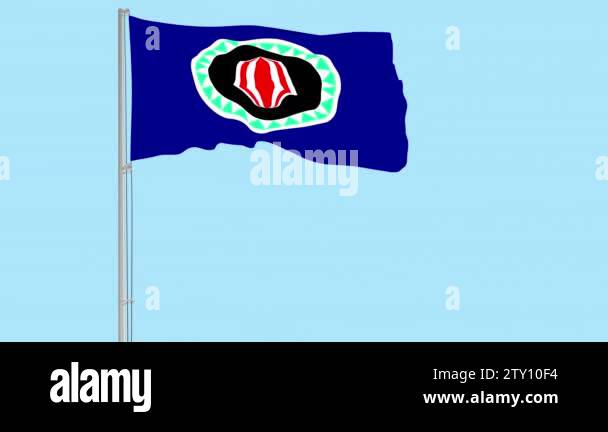 Flag of Bougainville on transparent background, 4k prores 4444 footage ...