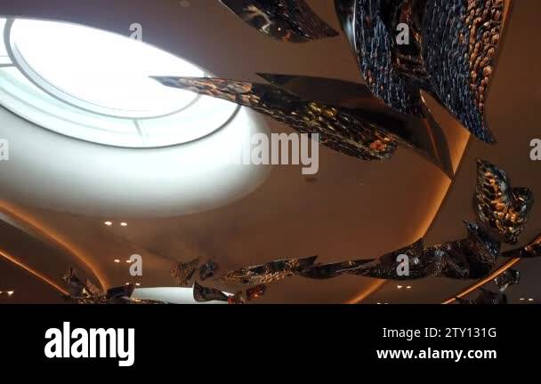 Interior view of high-end shopping mall "ICONSIAM Stock Video Footage ...
