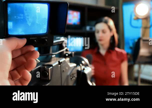 Interview interviews tv television news reporter media Stock Videos ...