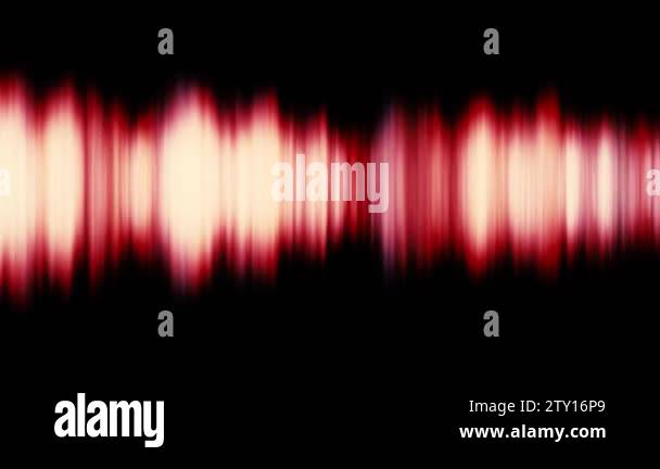 Red sound wave and audio equalizer effect background. Red sound wave of ...